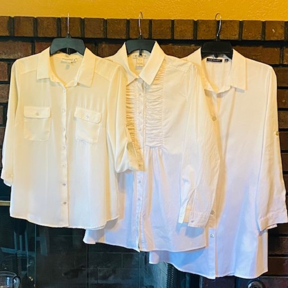 Tops | 5 3 Blouses 1 Large And 2 Small | Poshmark